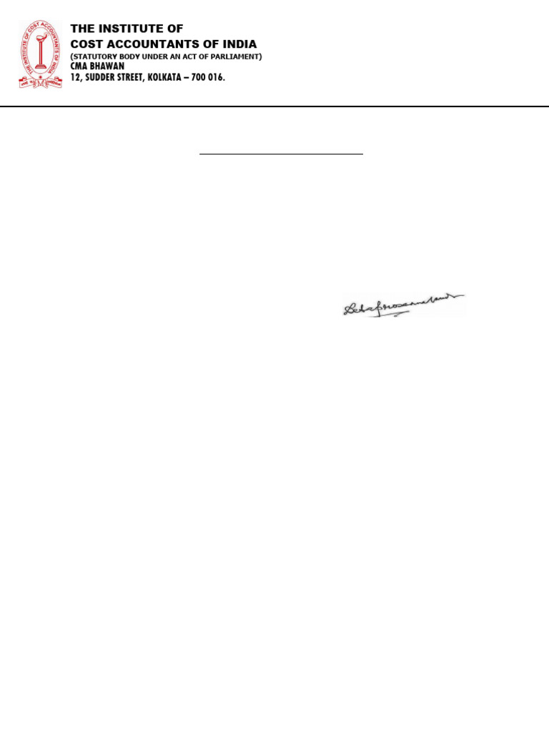 Cma Foundation Notice | PDF