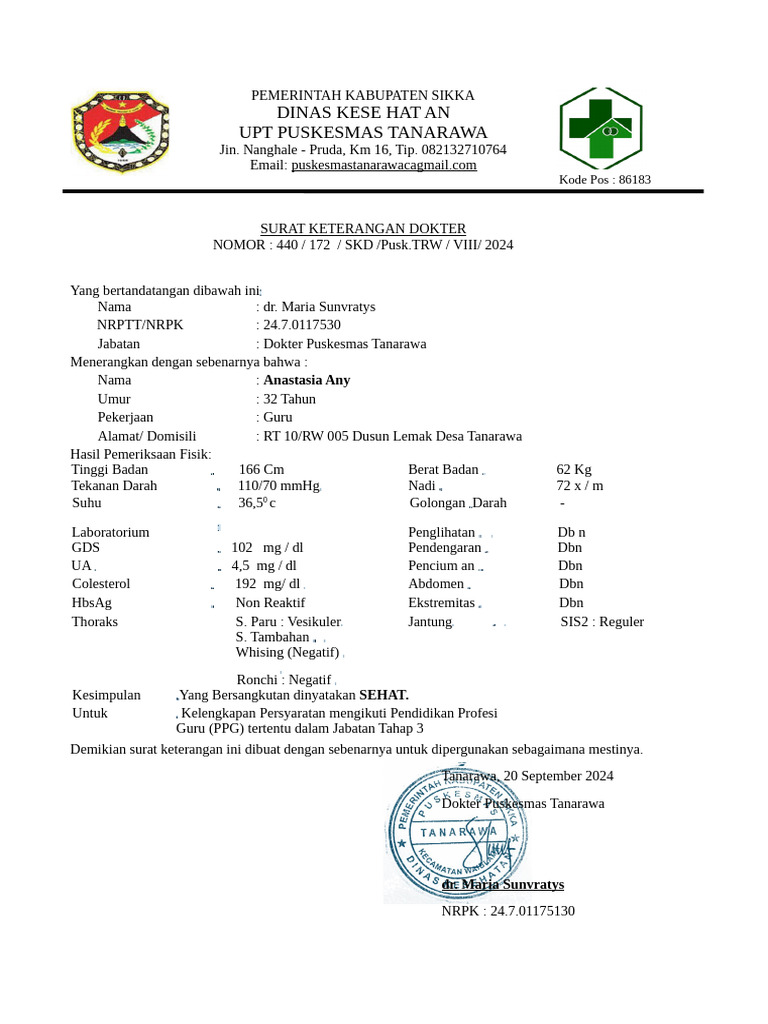 SKD Dokter Gigi | PDF