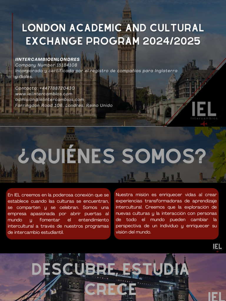 IEL INTERCAMBIO EN LONDRES 2024 | PDF | Londres
