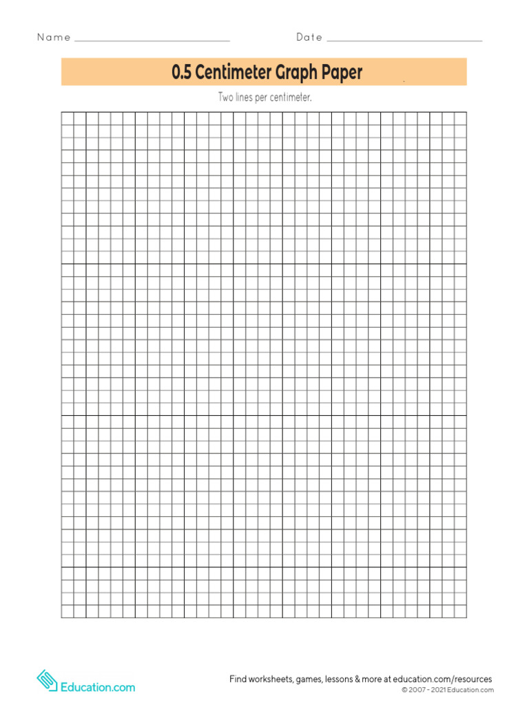 0.5 Centimeter Graph Paper | PDF