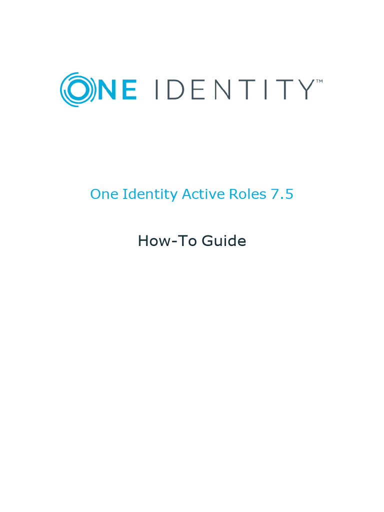 ActiveRoles How To Guide | PDF | Port (Computer Networking) | Active ...