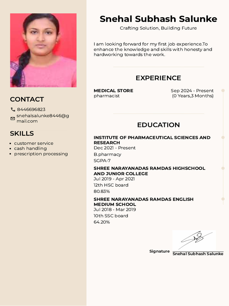 Snehal Subhash Salunke | PDF