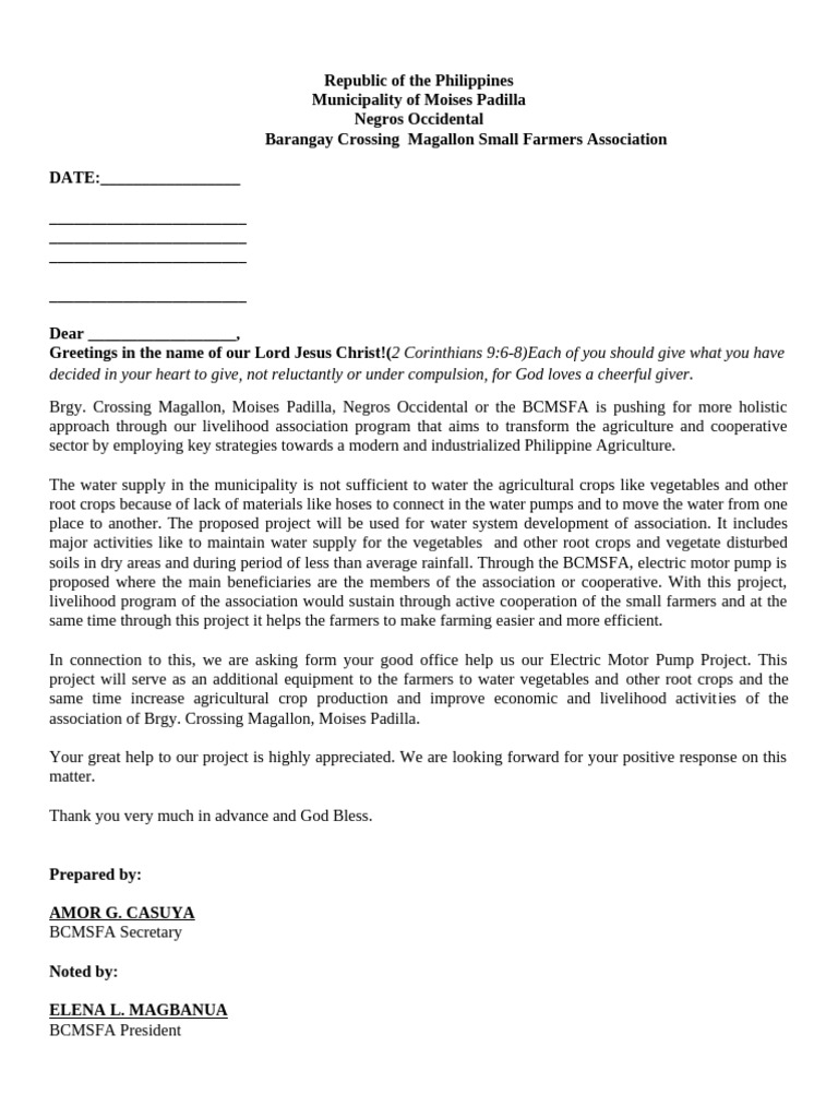 BCMSFA SOLIcitation | PDF | Agriculture | Agricultural Science