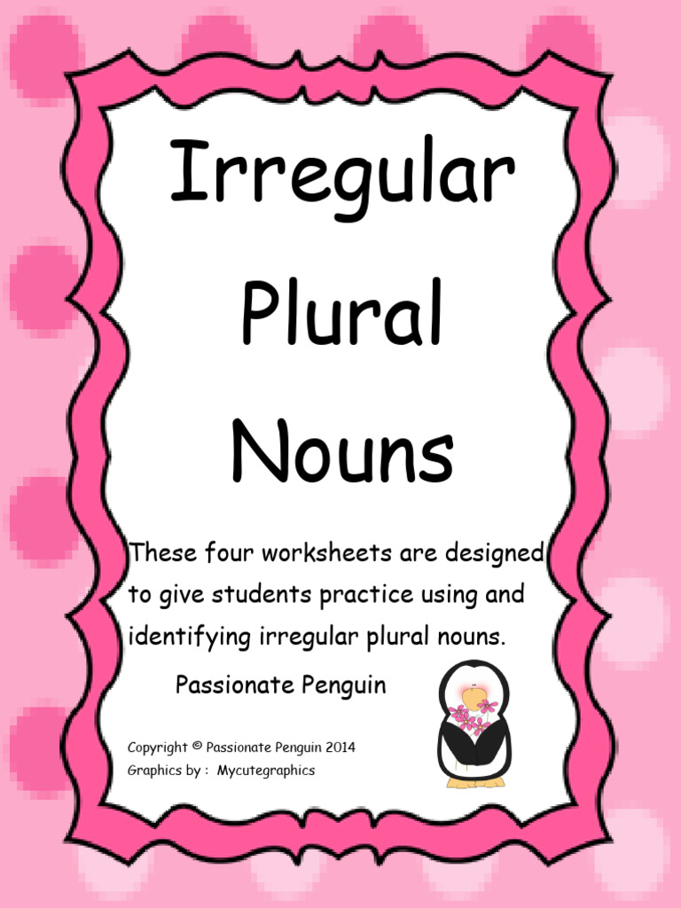 (EX) Irregular Plural Nouns | PDF | Plural