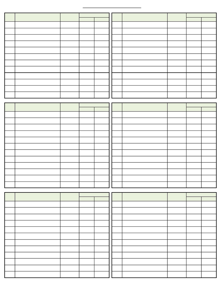 Absensi Pekerja Mingguan | PDF