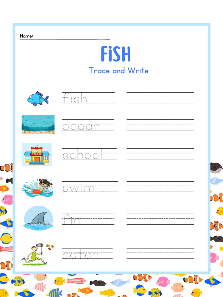 Spring Read Trace Write Practice | PDF