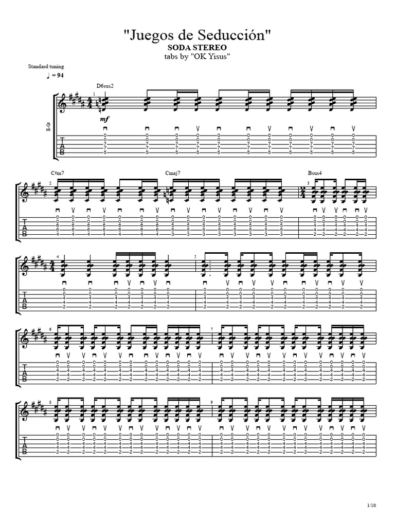 SODA-STEREO-Juegos-de-Seducción | PDF