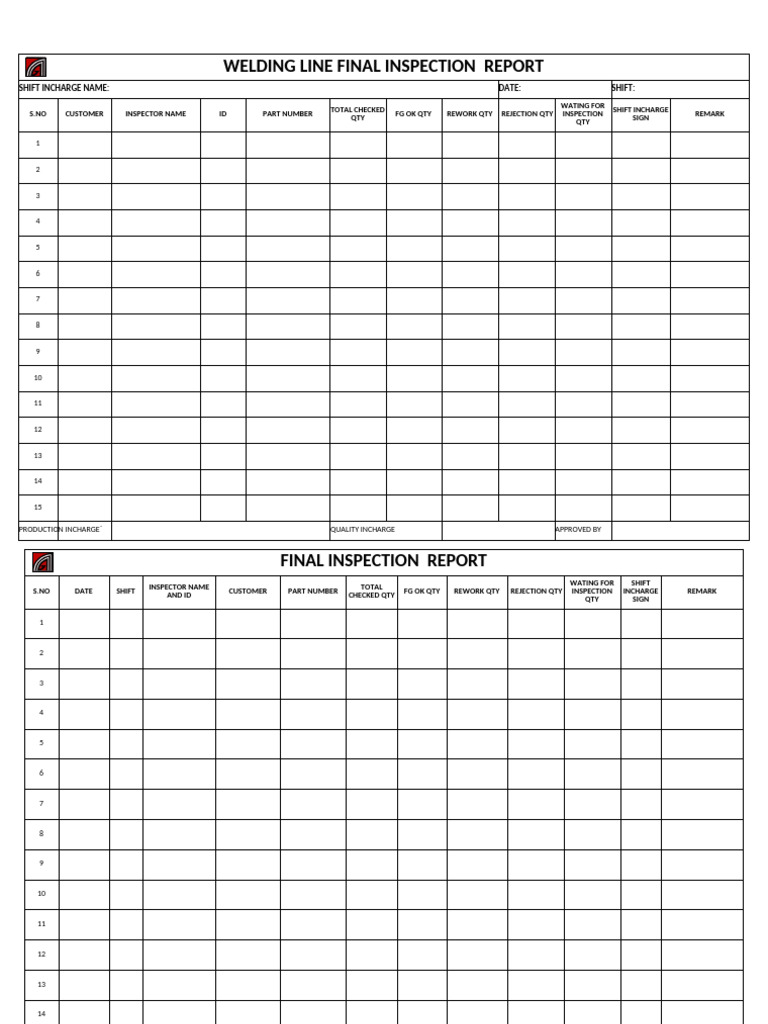 FINAL INSPECTION REPORT | PDF
