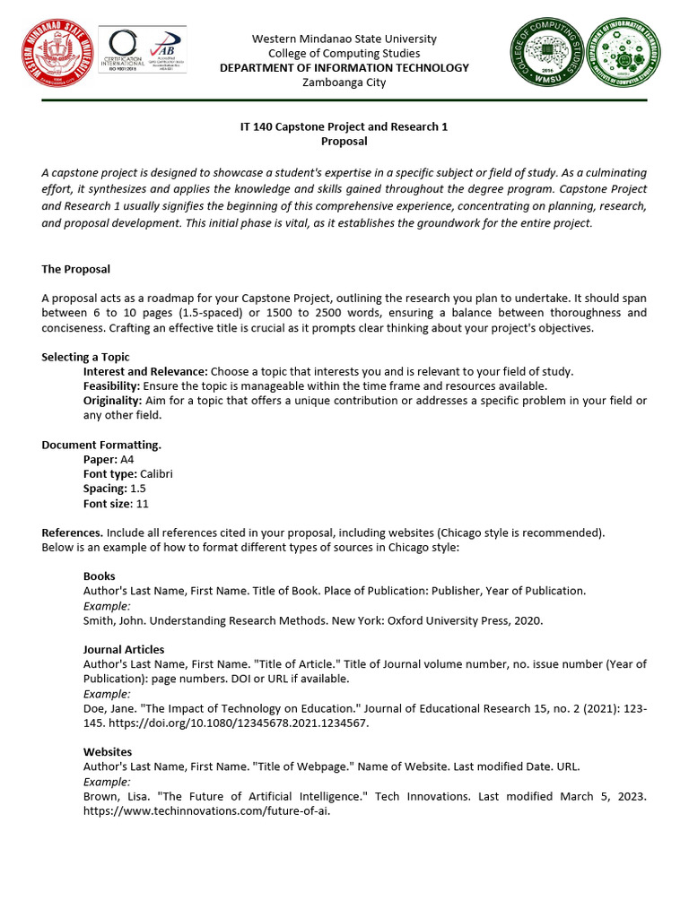 IT140 Capstone Project and Research 1 Proposal v2 Final | PDF | Knowledge | Information