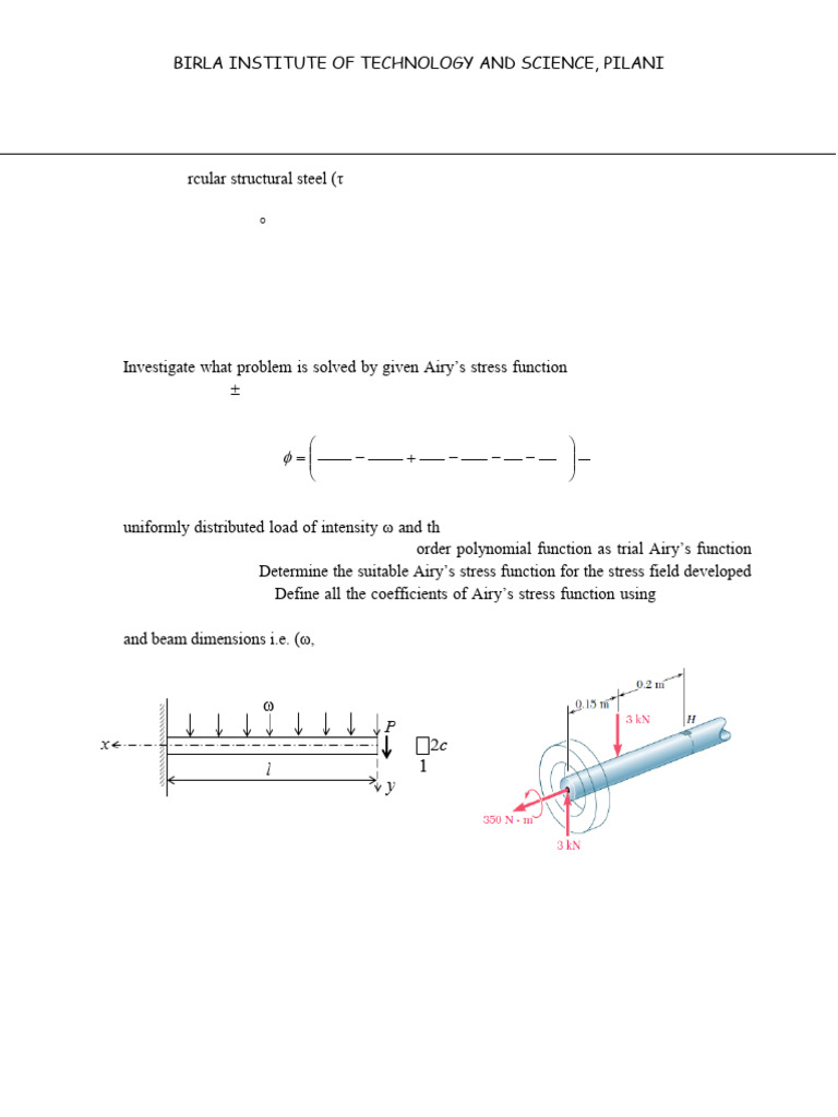 1157 ME G641 20231221120208 Mid Semester Question Paper | PDF | Stress ...