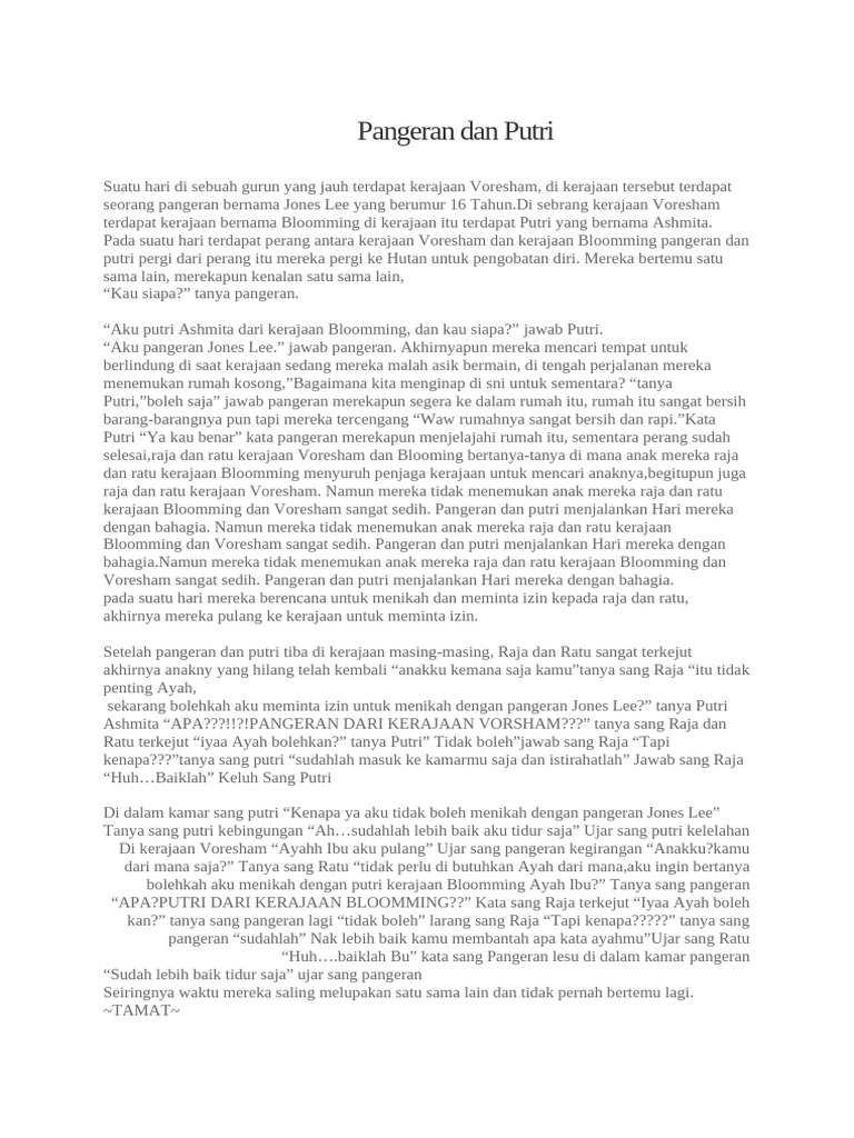 Pangeran Dan Putri | PDF