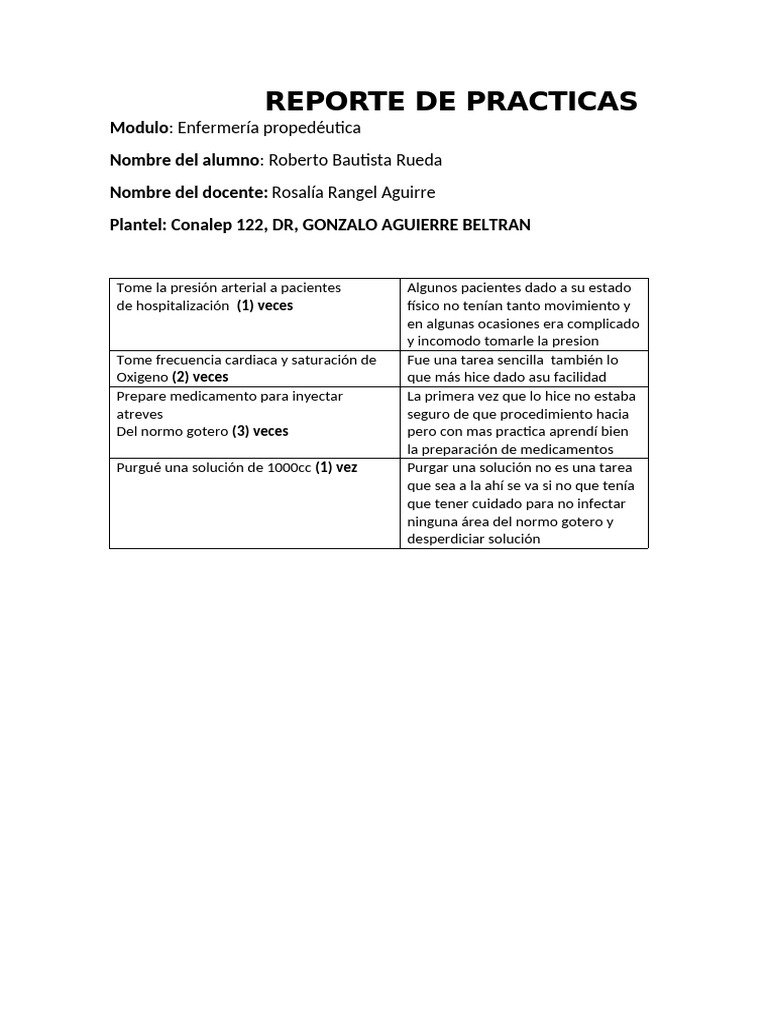 Reporte de Practicas | PDF | Aprendizaje