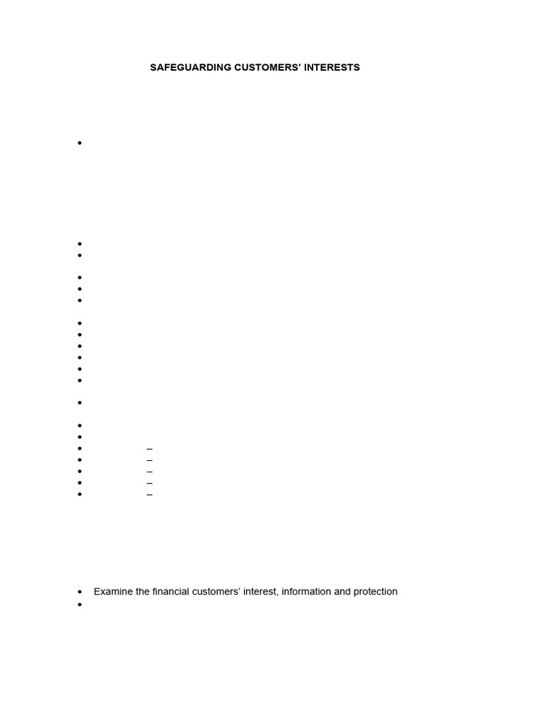 BNM Guidelines on Consumer Protection | PDF | Due Diligence | Consumer ...