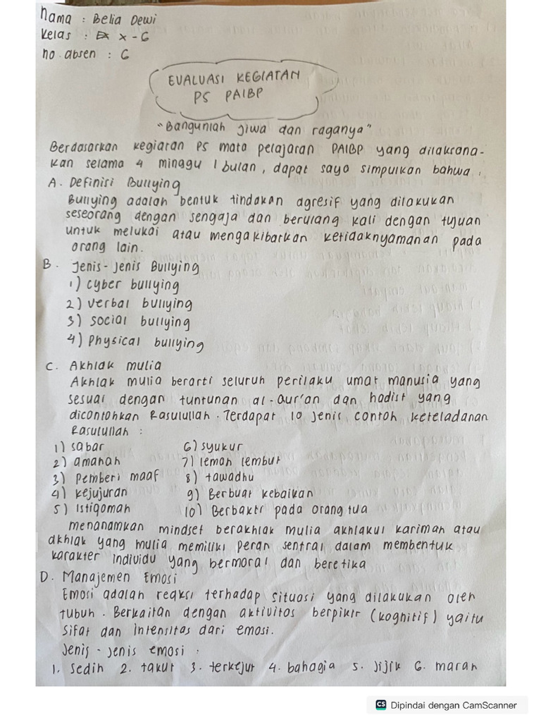 evaluasi p5 paibp | PDF