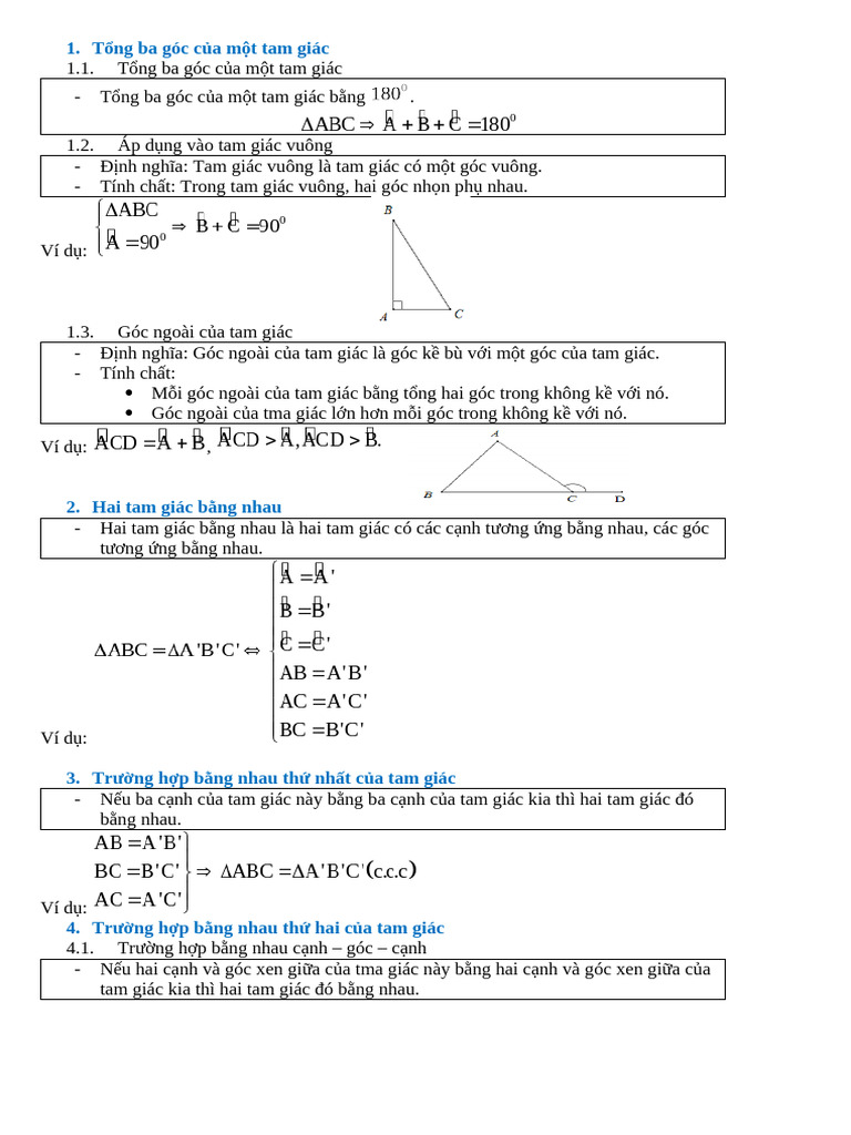 Chuyen de Tam Giac | PDF