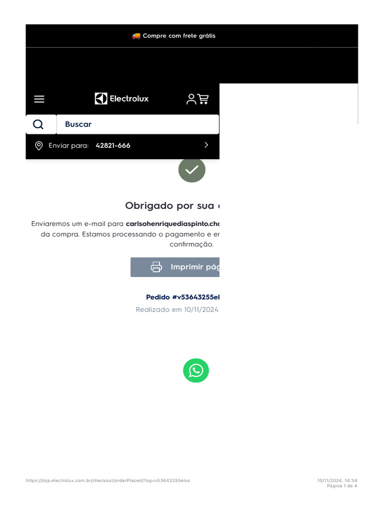 Pedido Confirmado | PDF
