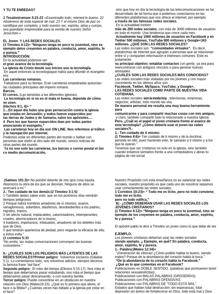 Y Tu Te Enredas Yyyyyy | PDF | Cristo (título) | Dopamina