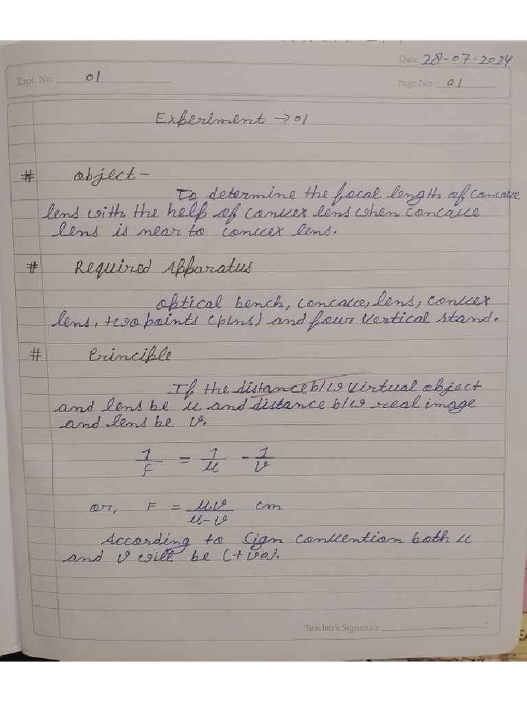 physics practical 1 | PDF