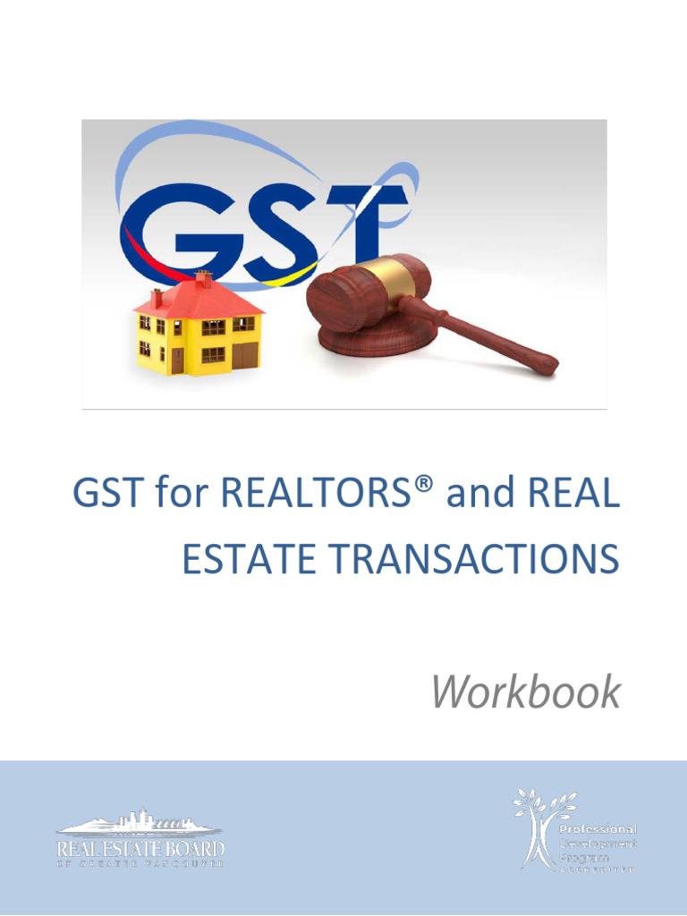 GST For REALTORS v12 Fillable | PDF | Value Added Tax | Taxes