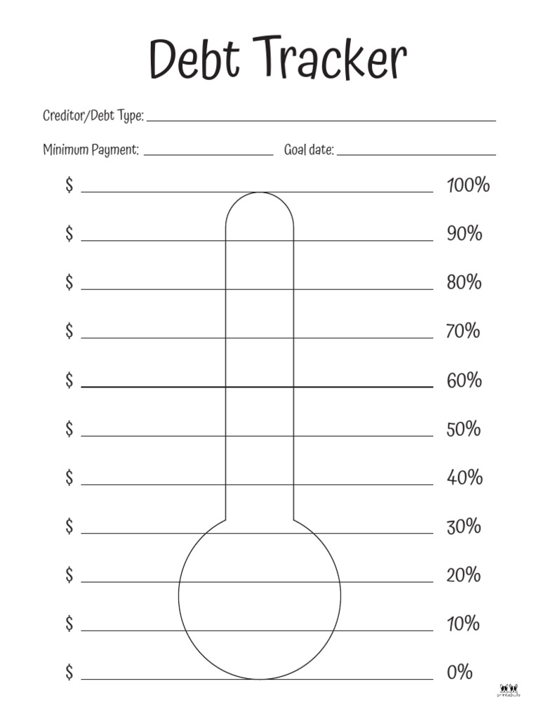 Printable Debt Thermometer 3 | PDF