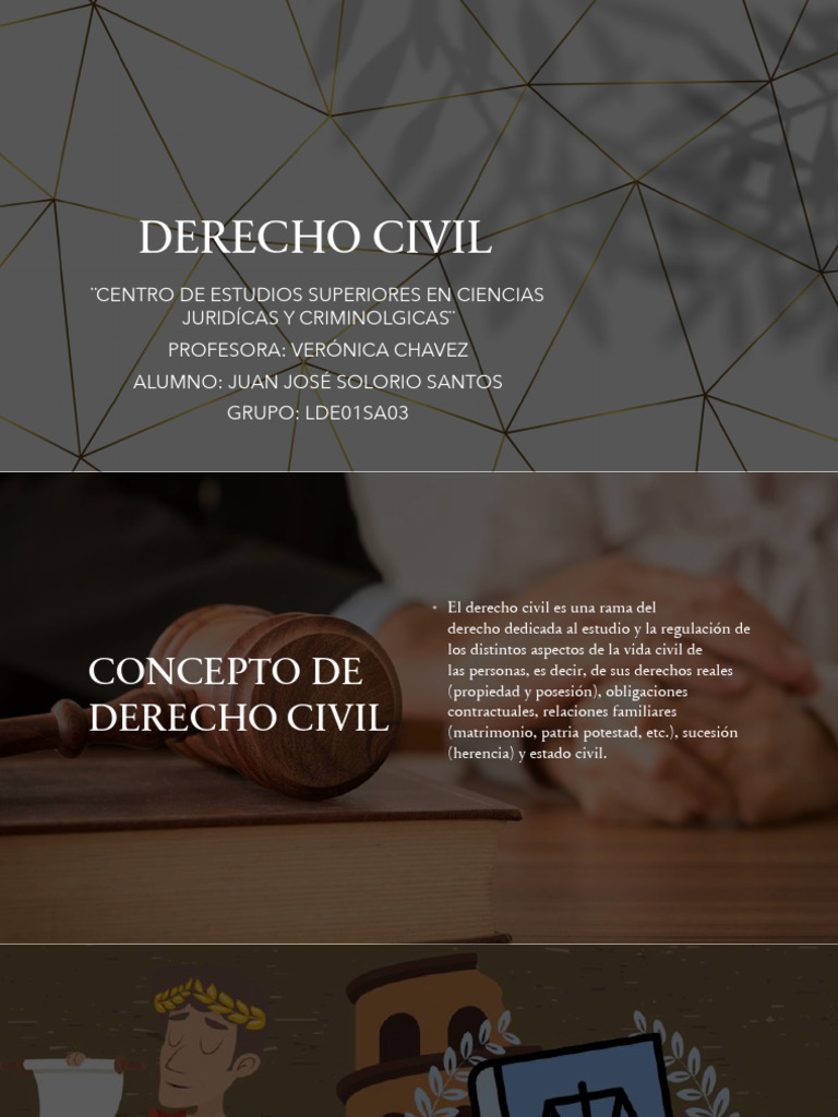 Derecho Civil Power Point Bueno | PDF | Derecho Civil (Common Law) | Justicia
