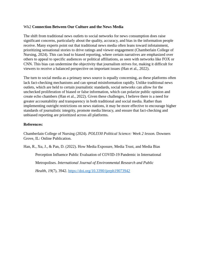 Media Bias and Cultural Impact on News | PDF