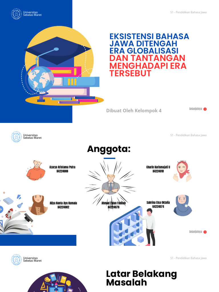 Putih Biru Modern Sidang Proposal Presentation PDF | PDF