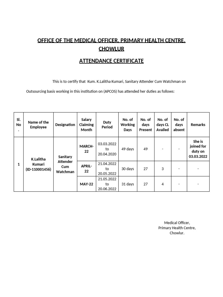 APCOS Attendance | PDF