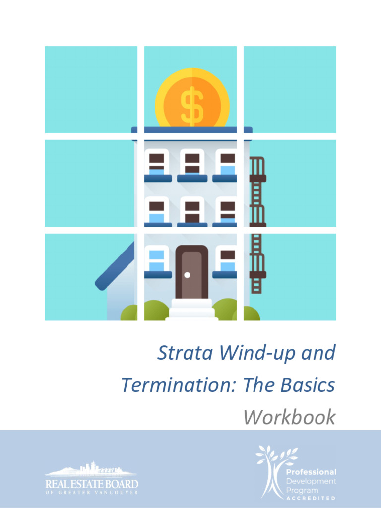 Workbook Strata Wind-Up - Fillable V4 | PDF | Private Law