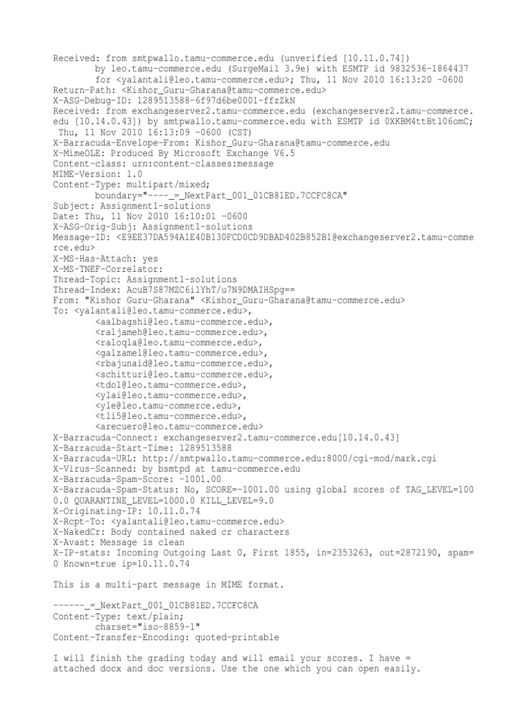 Assignment 1 Solutions Document | PDF