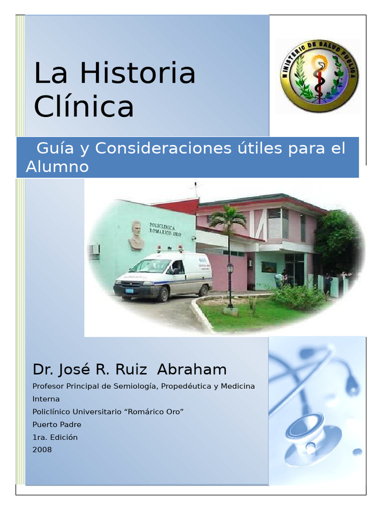 Guía para Historia Clínica Médica | PDF | Diagnostico medico | Examen ...