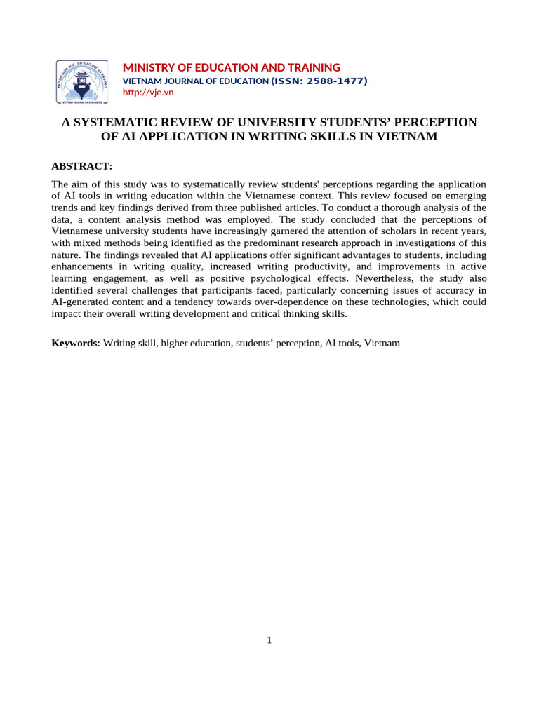VJE 2021 - Manuscript Template | PDF | Artificial Intelligence | Intelligence (AI) & Semantics