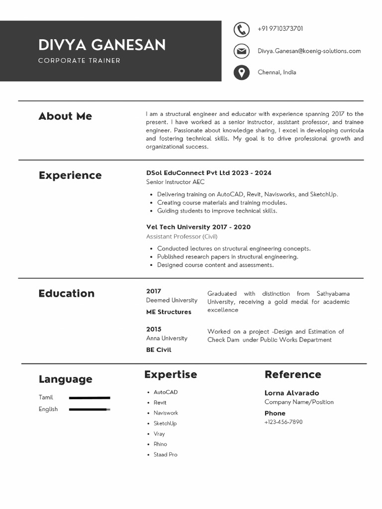 Blue and Gray Simple Professional CV Resume | PDF