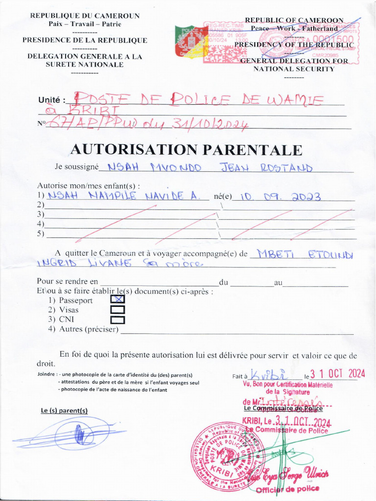 Autorisation Parentale | PDF