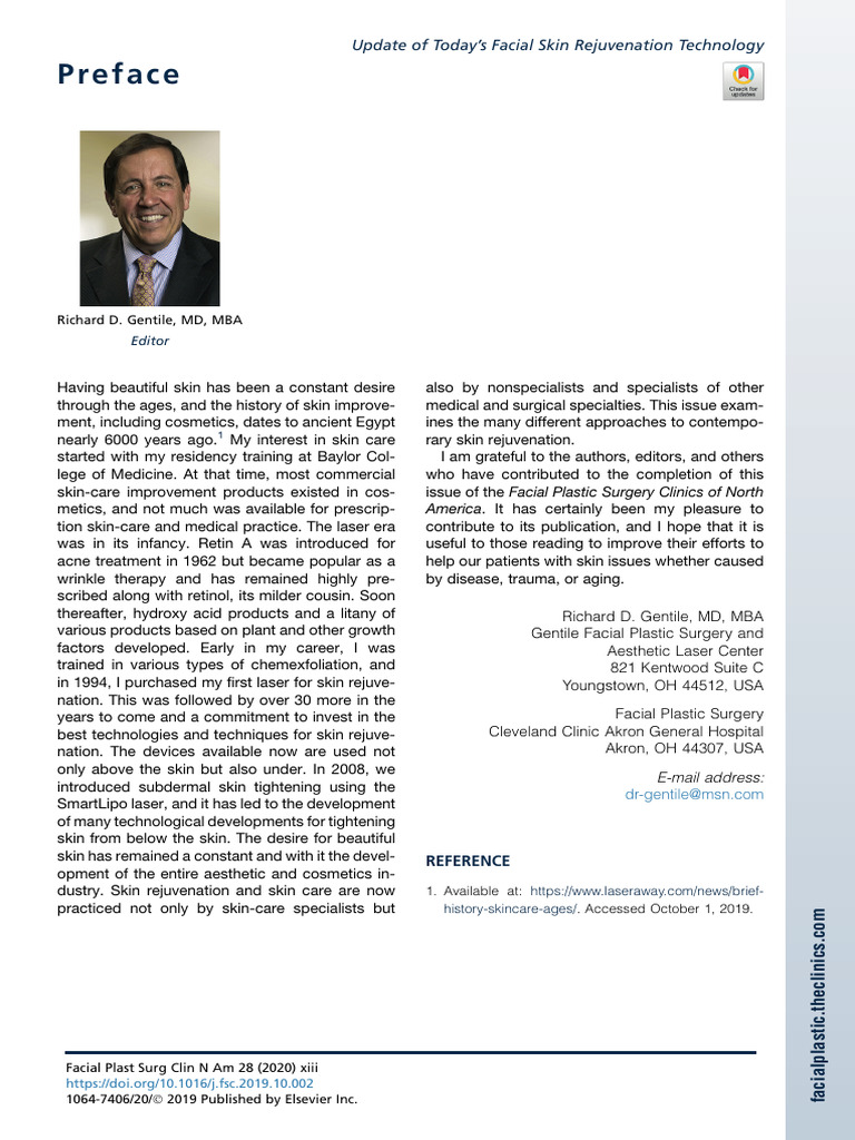 Preface Fsc | PDF | Skin Care | Surgery