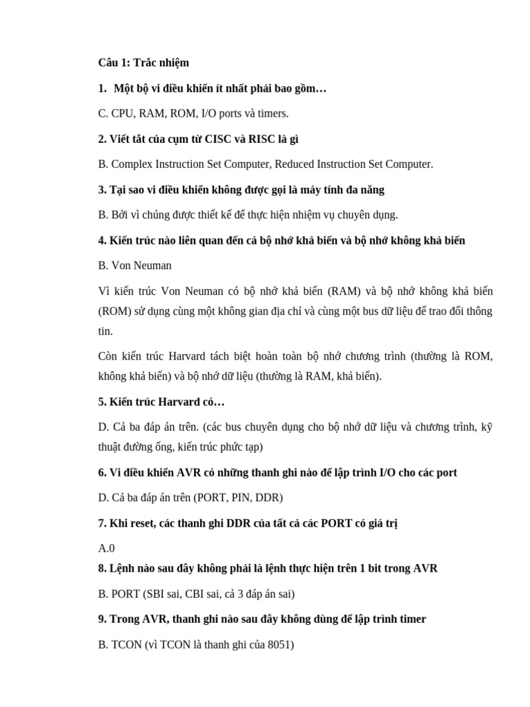 Đề Cương VXL | PDF