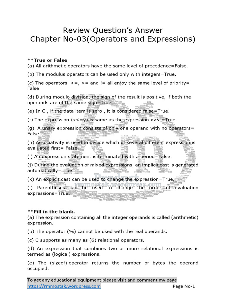 Rm Review Question Ans 3rd Chapter | PDF | Computer Science | Mathematical Logic