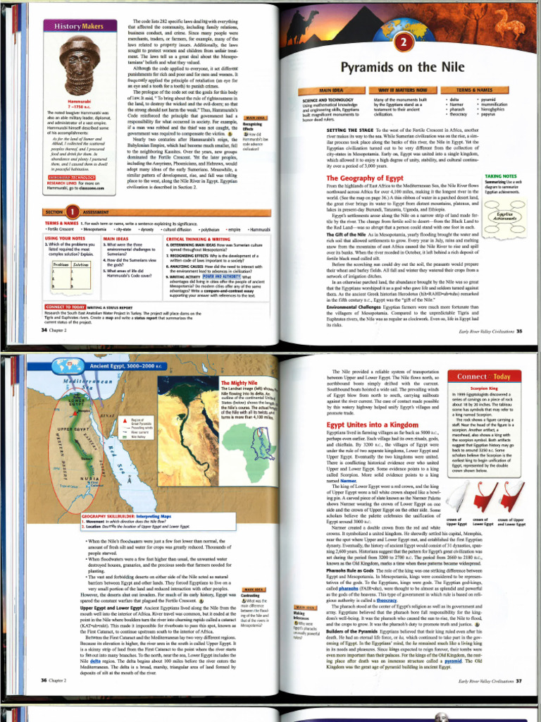 Pyramids On The Nile Reading | PDF