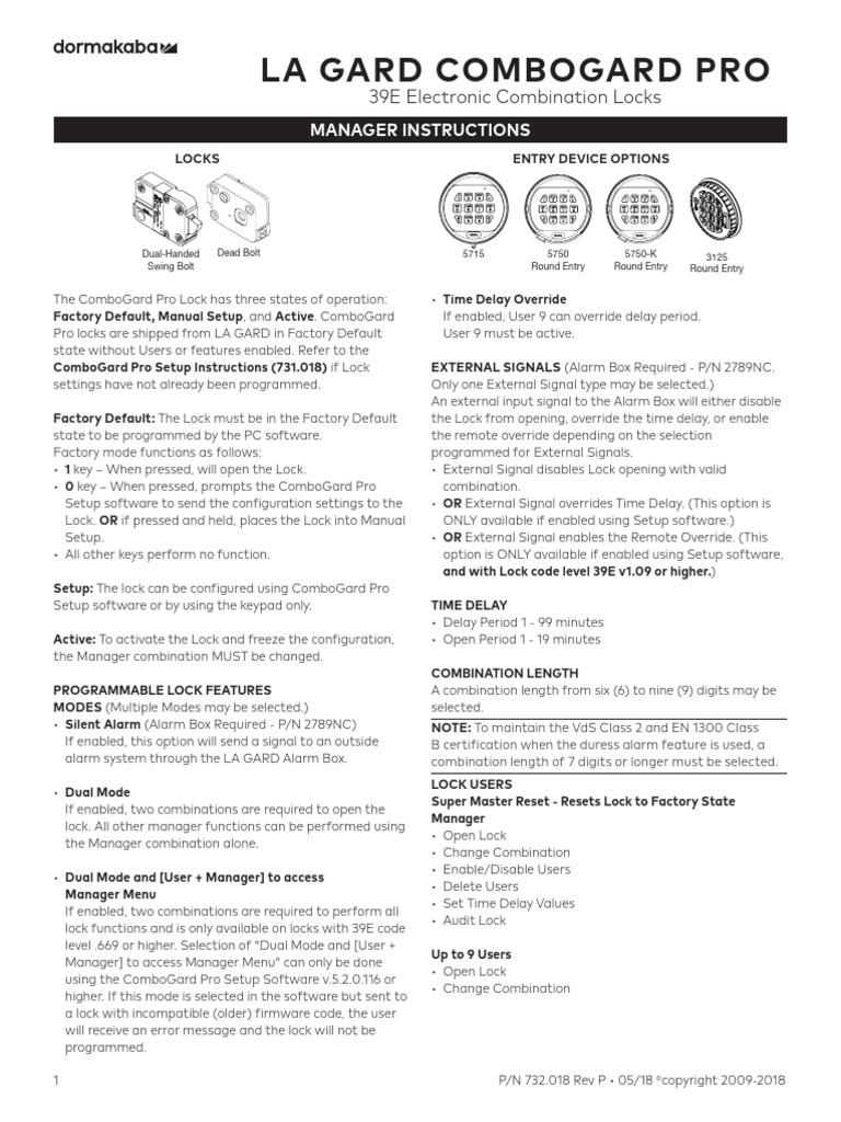 la-gard-combogard-pro-39e-electronic-combination-locks-manager ...