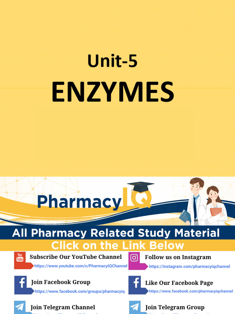 Unit 5 Biochemistry Ppt | PDF | Enzyme Inhibitor | Enzyme Unit 5 Biochemistry Ppt | PDF | Enzyme Inhibitor | Enzyme