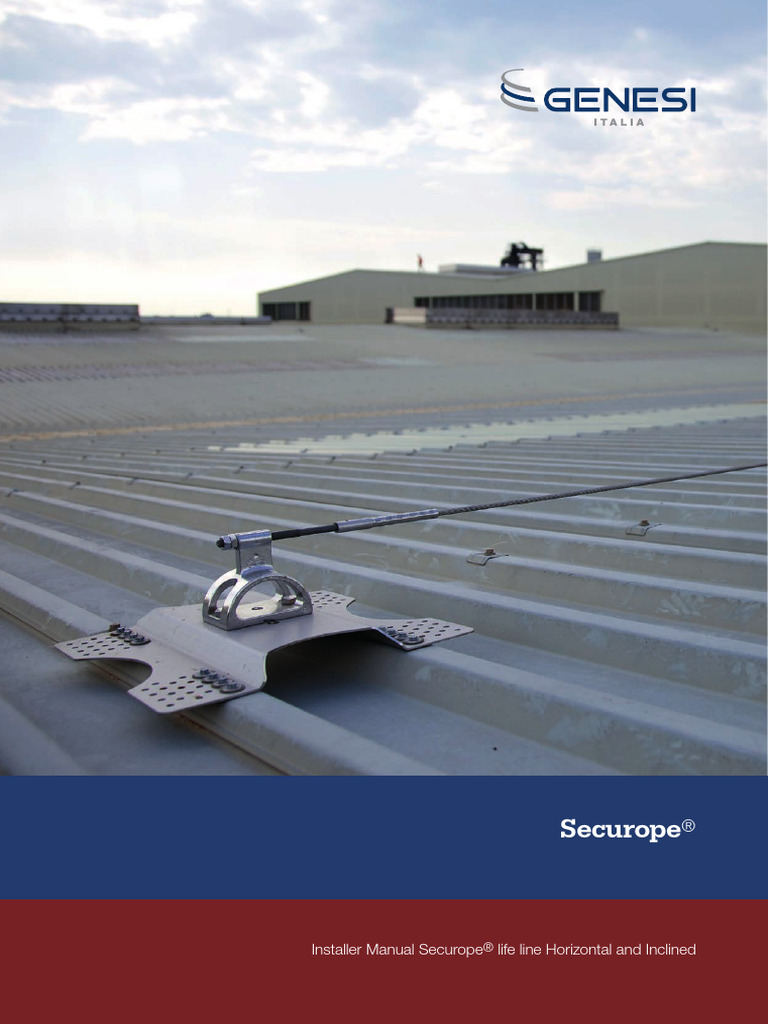 Installer User and Maintenance Manual SECUROPE Horizontal Life Line | PDF