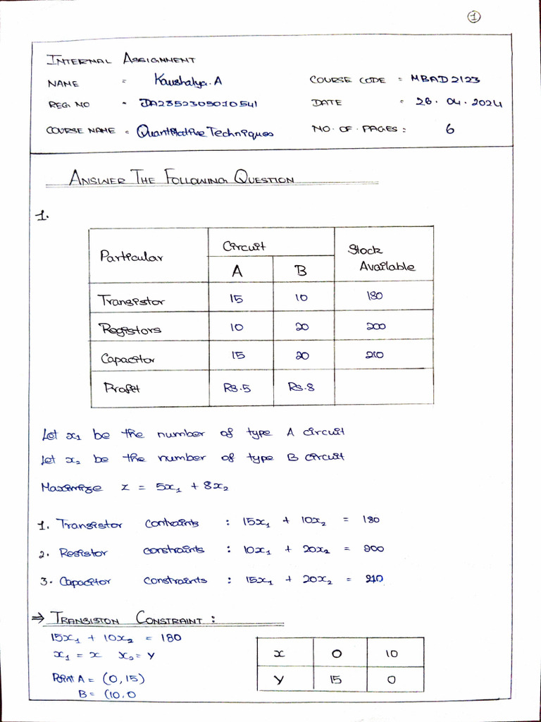 Quantitative Techniques | PDF