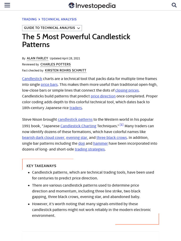 Candlestick Patterns_ The 5 Most Powerful Charts | PDF | Technical ...