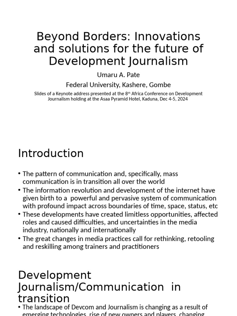 Beyond Borders Devcom 2024 | PDF | Journalism | Critical Thinking