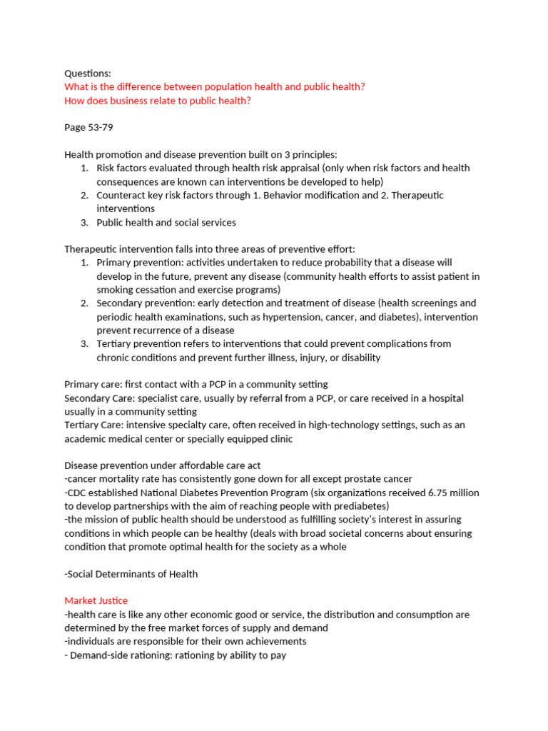 PL325.Lecture3 | PDF | Preventive Healthcare | Health Care