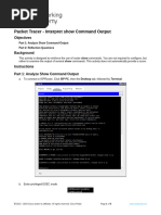 17.5.9 Packet Tracer - Interpret Show Command Output | PDF | Router ...