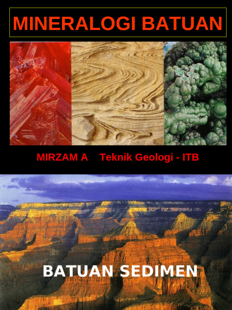 Minggu 9 (Mineralogi Batuan Sedimen) | PDF