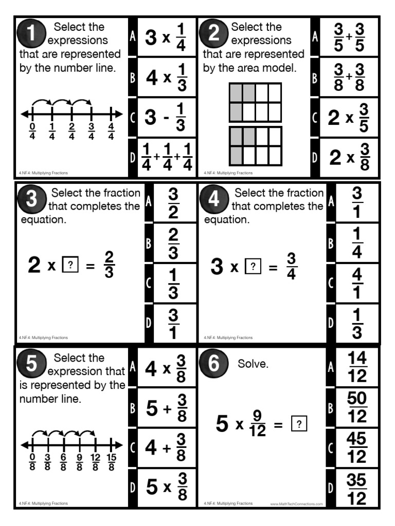 Multiplying Fractions Practice Exercises | PDF | Mathematical Concepts ...