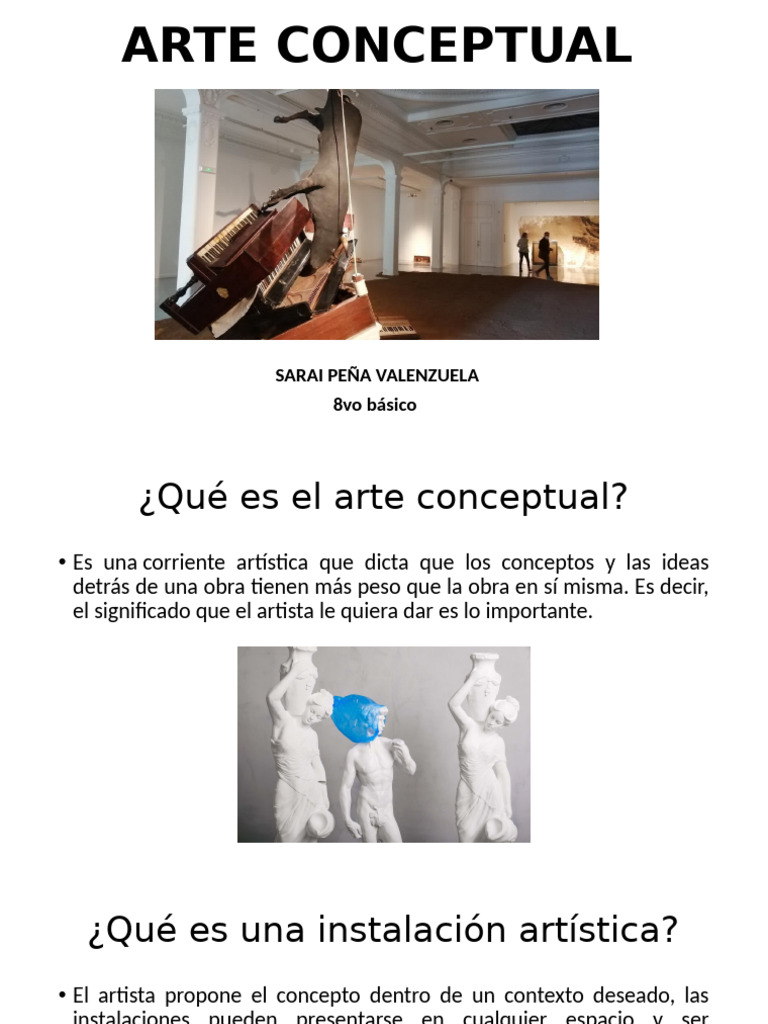 ARTE CONCEPTUAL | PDF | Arte de instalación | Las artes