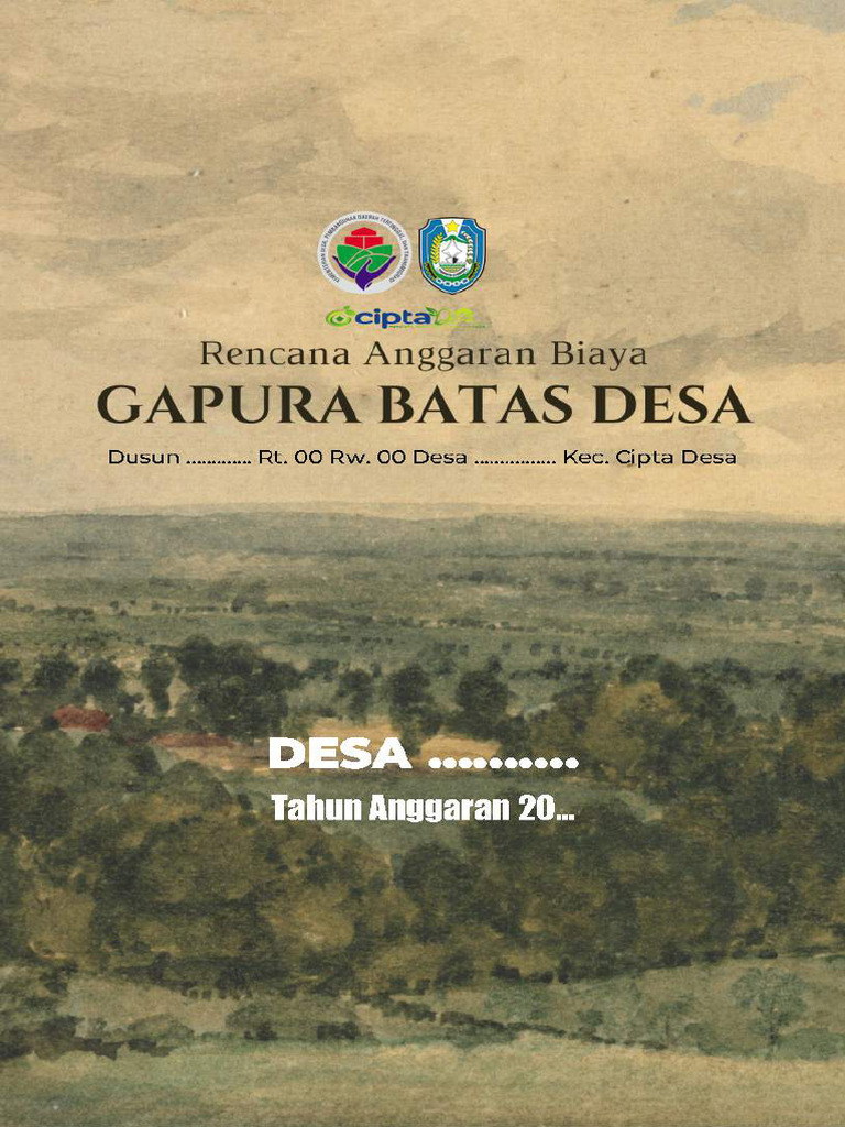 RAB Gapura Batas Desa (WWW - Ciptadesa.com) | PDF